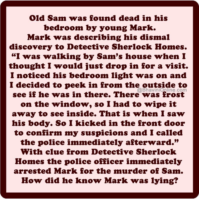 Murder Mystery: How Was Mark Arrested for Murder? | BhaviniOnline.com