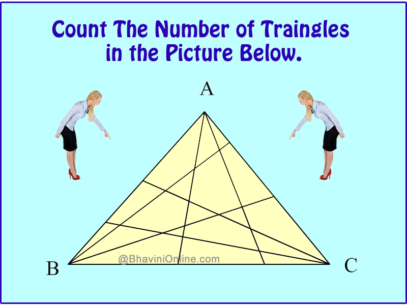 Picture Riddles: Count The Number of Triangles in The Image ...