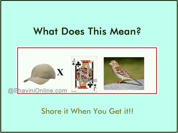 Picture Riddle: What Does This Mean? | BhaviniOnline.com