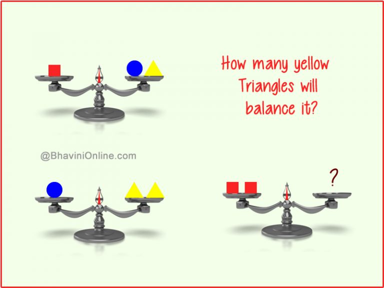 Picture Riddle: How Many Yellow Triangles Will Balance The Scale ...