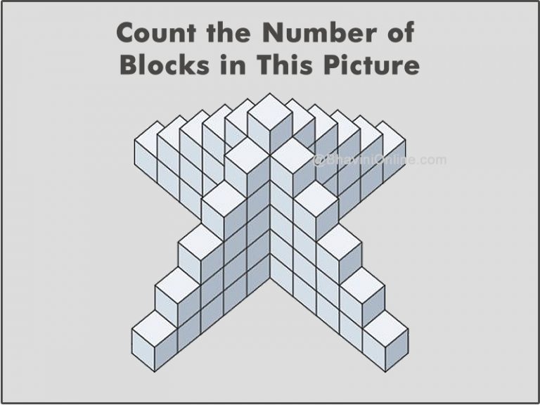 Picture Riddle: Count the Number of Blocks in This Picture ...