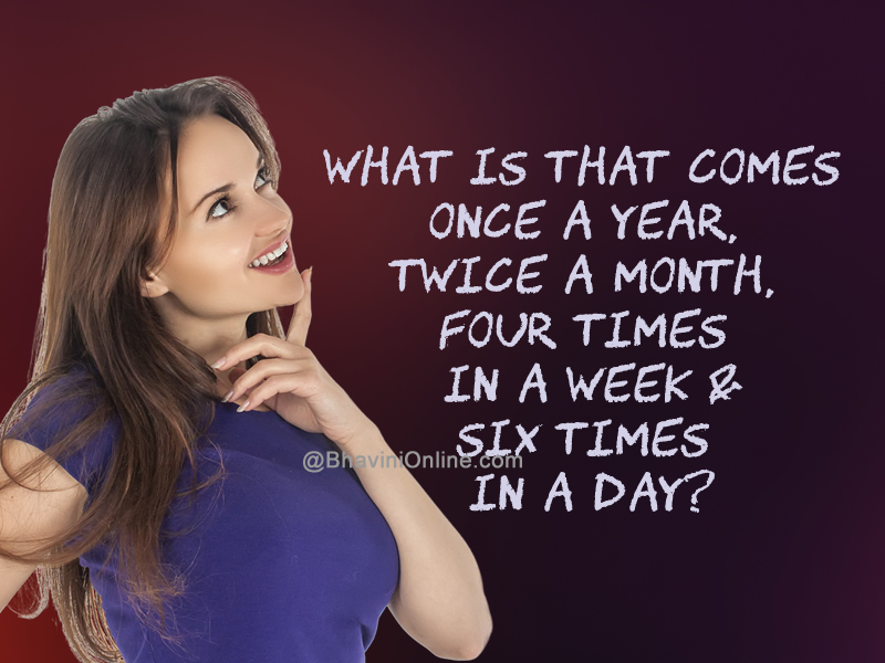 WhatsApp Riddle: What Is That Comes Once A Year, Twice A Month ...