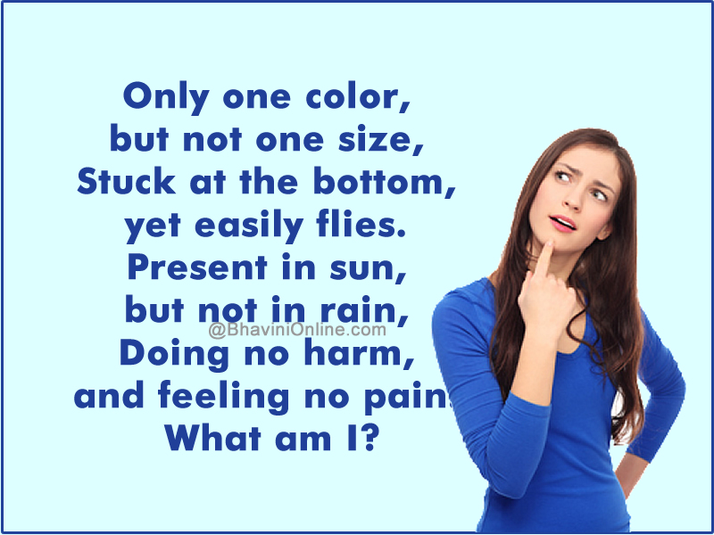 Word Riddle Games: Only One Color, But Not One Size | BhaviniOnline.com