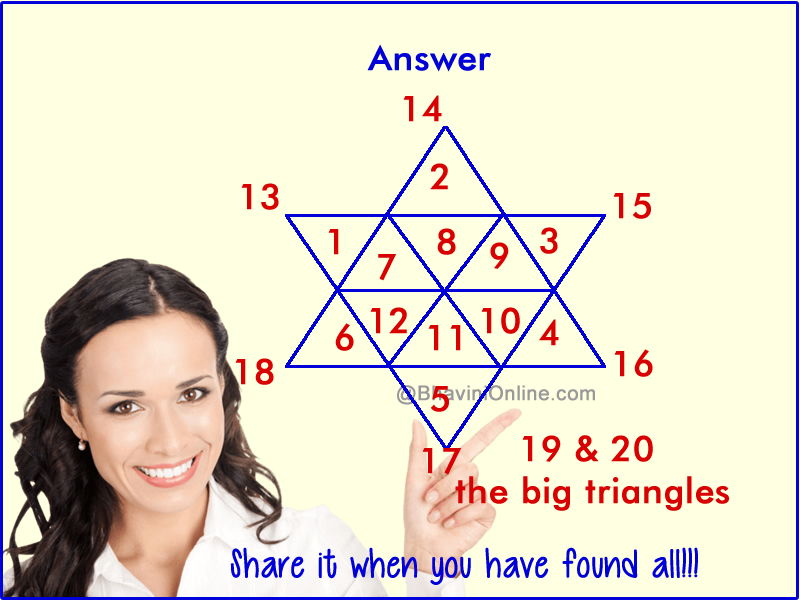 Picture Riddle: Count the Number of Triangles in the Given Image ...