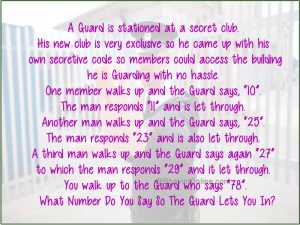 Logical Riddle: What Number Do You Say So The Guard Lets You In ...
