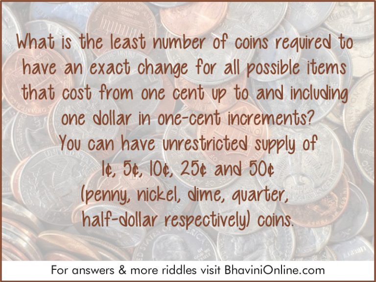 Fun Riddle: What is the Least Number of Coins Required to Have an Exact ...